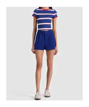 ALICEOLIVIA Alice + Olivia Conry Pleated Short