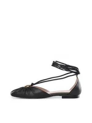 COCCINELLE Pleated Flat With Tie Fastening