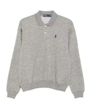 Polo Ralph Lauren Logo Embroidered Long Sleeve Polo Shirt - Gray