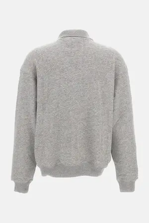 Polo Ralph Lauren Logo Embroidered Long Sleeve Polo Shirt - Gray