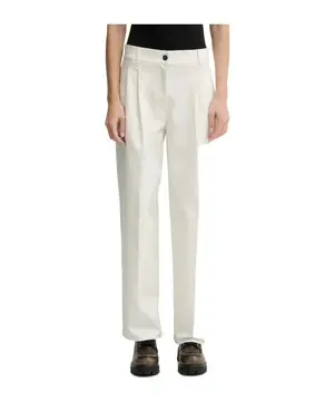 Calvin Klein Casual Pants With Belt Loops - White