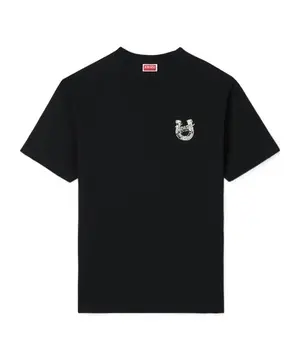 Kenzo Lunar New Year' Embroidered T-shirt In Cotton - Black