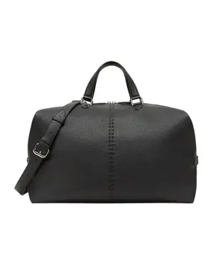 Fendi Selleria Duffle Bag With Hand-sewn Stitches - Black