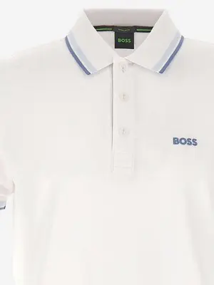 Hugo Boss Logo Embroidered Short-sleeved Polo Shirt