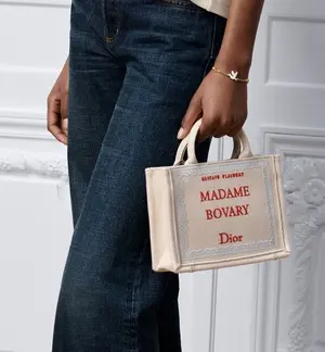 Dior Double Handle Tote Bag With Shoulder Strap