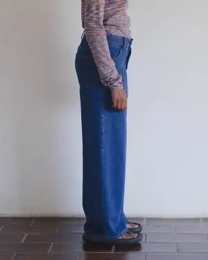 BASERANGE Grass Pants Silk Cotton Denim