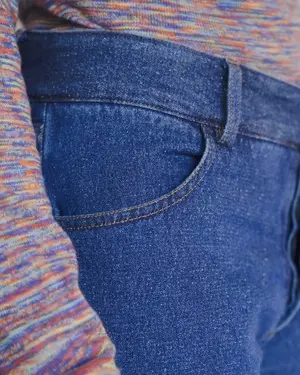 BASERANGE Grass Pants Silk Cotton Denim