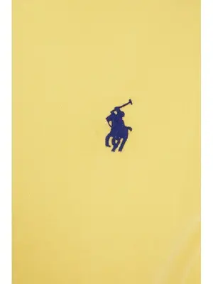 Polo Ralph Lauren Crewneck T-shirt With Embroidered Logo - Yellow
