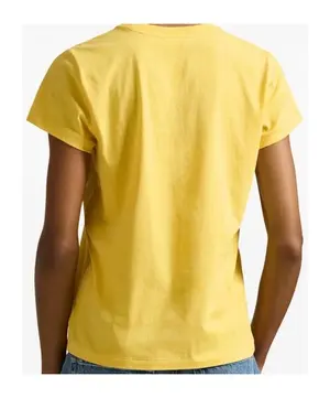 Polo Ralph Lauren Crewneck T-shirt With Embroidered Logo - Yellow