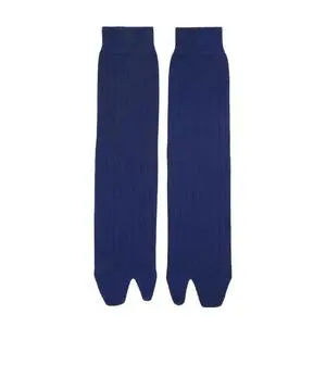 MAISON MARGIELA Ribbed Tabi Socks - Blue