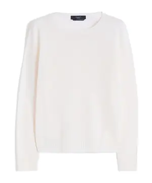 Max Mara Crewneck Knitted Jumper - Ecru