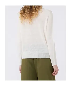 Max Mara Crewneck Knitted Jumper - Ecru