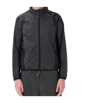 ROA Numb Pinstriped Hooded Jacket