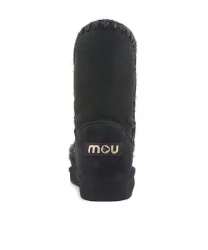 Mou Logo Detail Boots - Black
