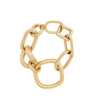 Celine Modern Chunky Gourmette Chain Bracelet In Finish Brass - Gold