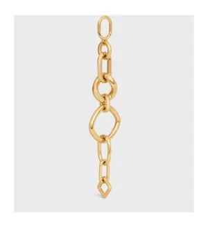 Celine Modern Chunky Gourmette Chain Bracelet In Finish Brass