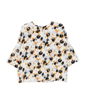 Marni Floral Pattern Short-sleeve Blouse - White