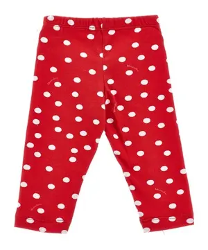 Monnalisa Polka Dot-print Jersey Leggings