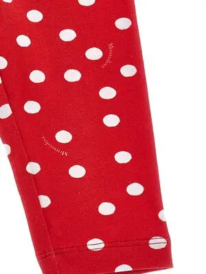 Monnalisa Polka Dot-print Jersey Leggings