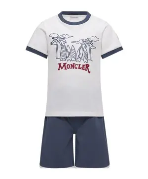 Moncler Kids Logo Detailed Two-piece Set
