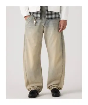 LEVI'S Baggy Barrel Wide-leg Jeans - Gray