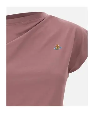 VIVIENNE WESTWOOD One-shoulder Embroidered Orb Top - Rose