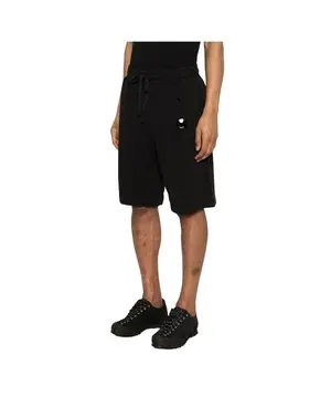 C.P. COMPANY Drawstring Logo Shorts - Black