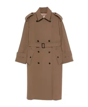 Max Mara Belted Trench Coat - Brown