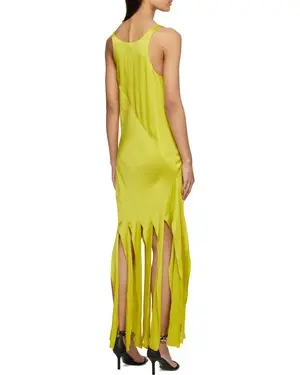 Stella McCartney Sleeveless Fringed Hem Dress