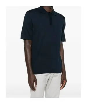 SAMSOE SAMSOE Short-sleeved Polo Shirt - Black