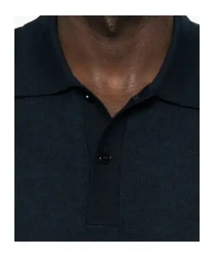 SAMSOE SAMSOE Short-sleeved Polo Shirt - Black