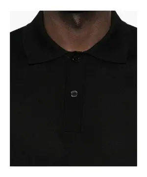 SAMSOE SAMSOE Buttoned Polo Shirt - Black