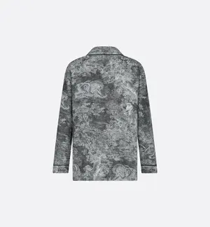 Dior Graphic Print Lapel Collar Shirt