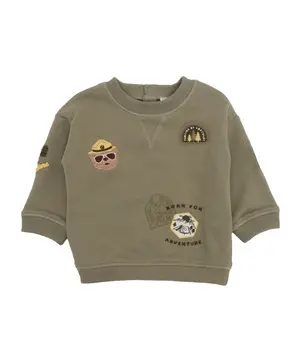 TARTINE ET CHOCOLAT Patch Detailed Crewneck Sweatshirt