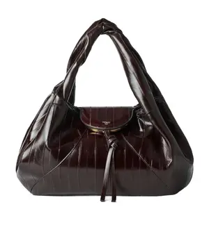 Fendi Hagfish Leather Bag - Chestnut