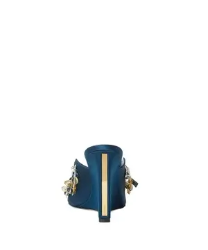 Fendi Embellished Fabric Wedge Sandals