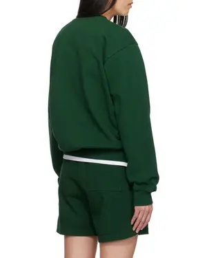 SPORTY  RICH Sporty & Rich Crew Neck Sweatshirt With Printed Logo
