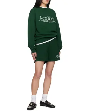 SPORTY  RICH Sporty & Rich Crew Neck Sweatshirt With Printed Logo