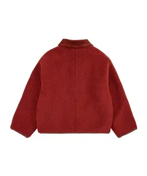 BOBO CHOSES Multicolor Tiles Reversible Sheepskin Jacket