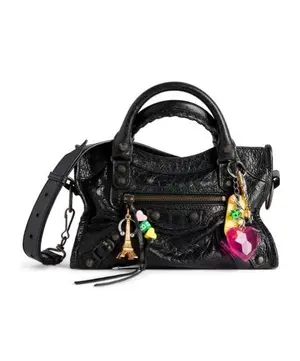 Balenciaga Le City Bag Mini With Charms - Black