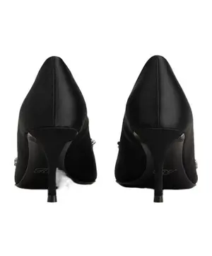 ROGER VIVIER Efflorescence Pumps In Satin With Embellished Buckle