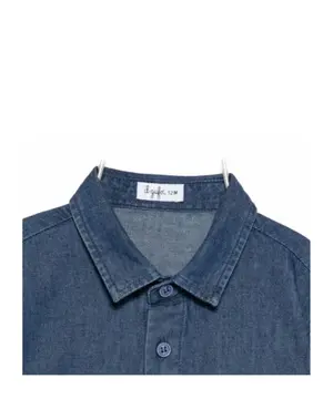 IL GUFO Long-sleeved Denim Shirt