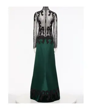 Valentino Garavani Long-sleeved Bow-patterned Dress