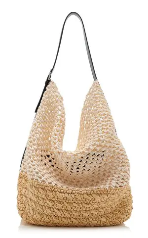 TOTÊME Toteme Belted Woven Raffia Tote Bag