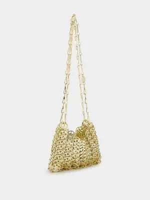 Rabanne 1969 Iconic Nano Shoulder Bag - Gold