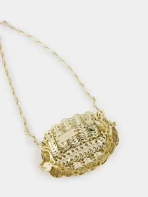 Rabanne 1969 Iconic Nano Shoulder Bag - Gold