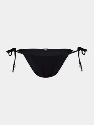 VIX PAULA HERMANNY Firenze Tie Side Bikini Bottom - Black