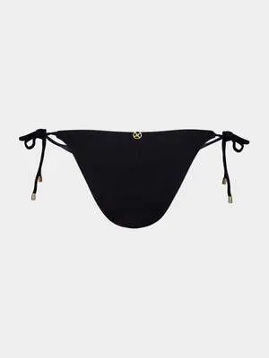 VIX PAULA HERMANNY Firenze Tie Side Bikini Bottom - Black