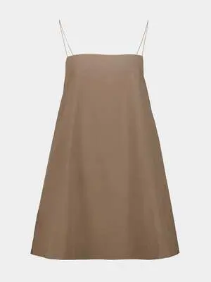 Matteau Birch Square Cami Mini Dress In Birch