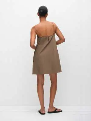 Matteau Birch Square Cami Mini Dress In Birch